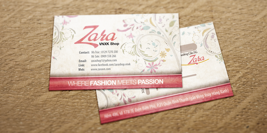 Zara - Card Visit - AiO Studio
